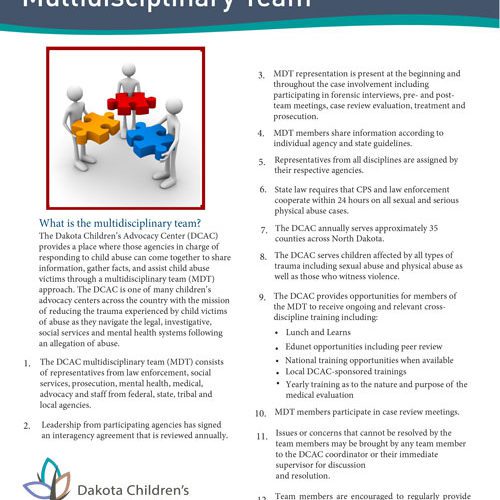 The Multidisciplinary Team | Dakota Children's Advocacy Center