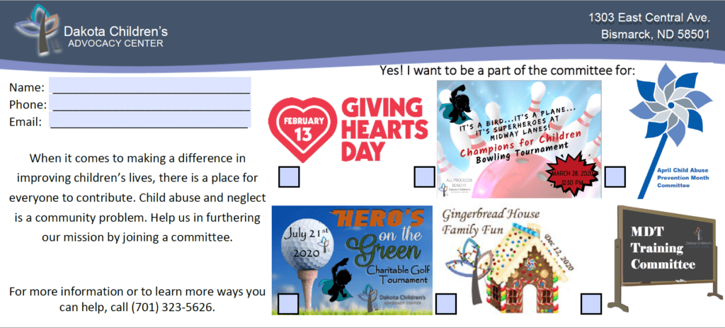 Join a Committee | Dakota Children's Advocacy Center